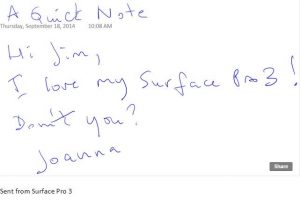 Send Handwritten Emails From Your Surface Pro 3 - Love My Surface